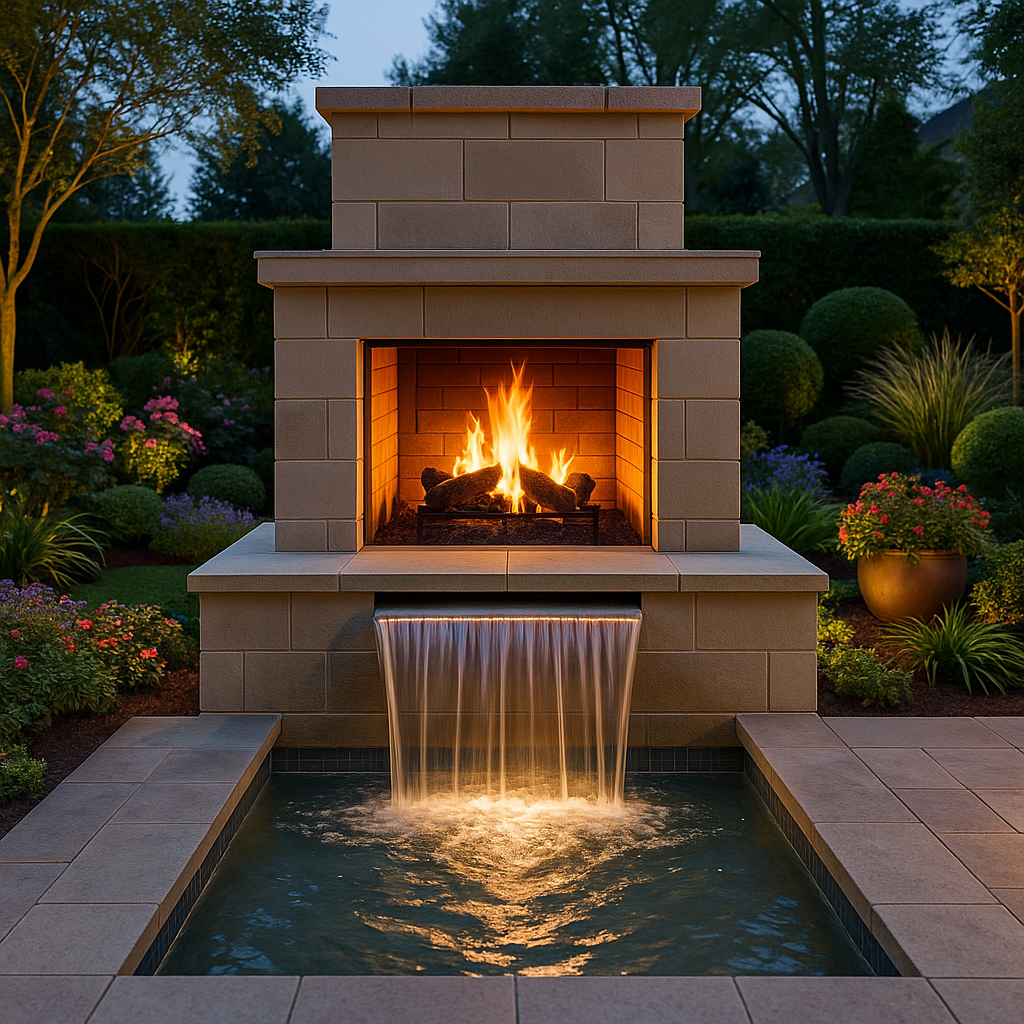 Outdoor Fireplace with Water Feature: Top 5 Stunning Ideas