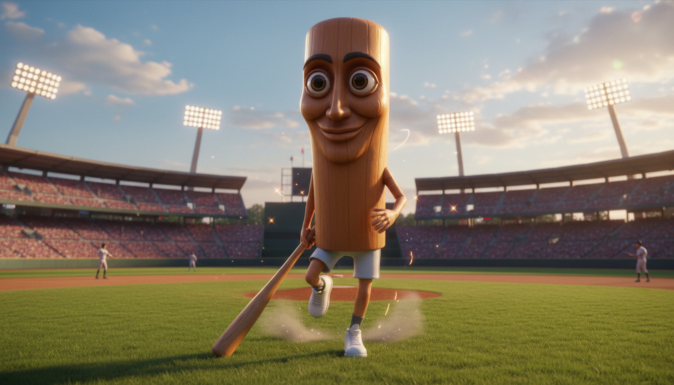 Animated Cartoon Baseball Bat Character | Stable Diffusion Online